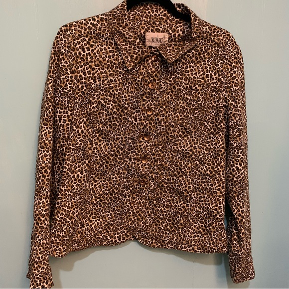 Live a Little | Jackets & Coats | Lal Y2k Boho Chic Leopard Print Long ...